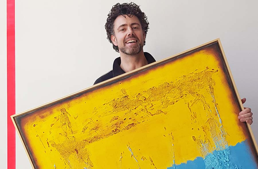 Ronald Hunter Artist | Abstract painter creating colorful painting