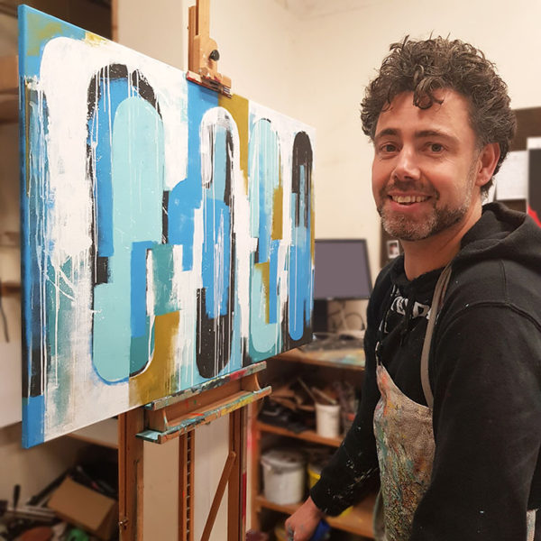 Ronald Hunter Artist | Abstract painter creating colorful painting