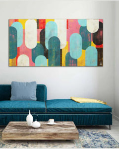 Ronald Hunter Artist | Abstract painter creating colorful painting