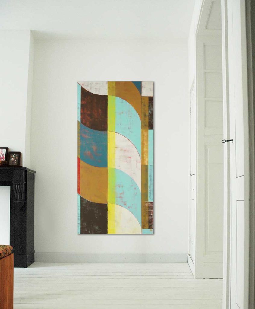 Circle in Circle Turquoise Light - Ronald Hunter