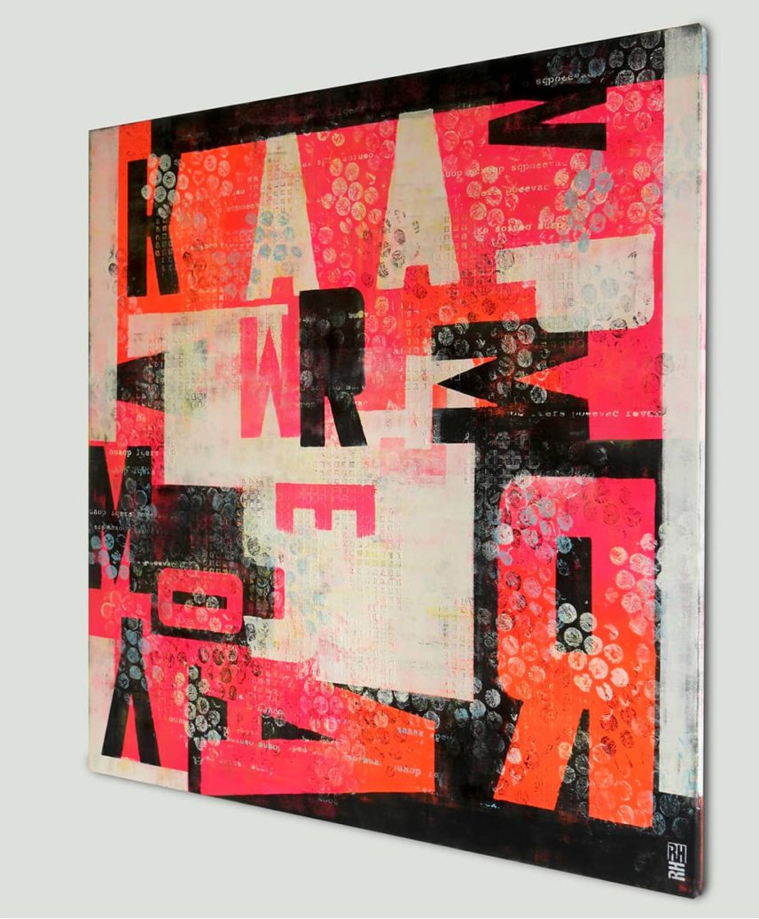 Typo Pop Neon Orange - Ronald Hunter