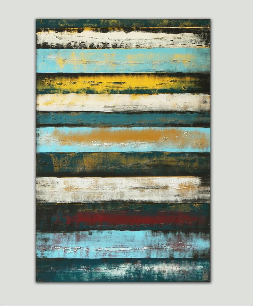Vertical Panels Dark Blue - Ronald Hunter