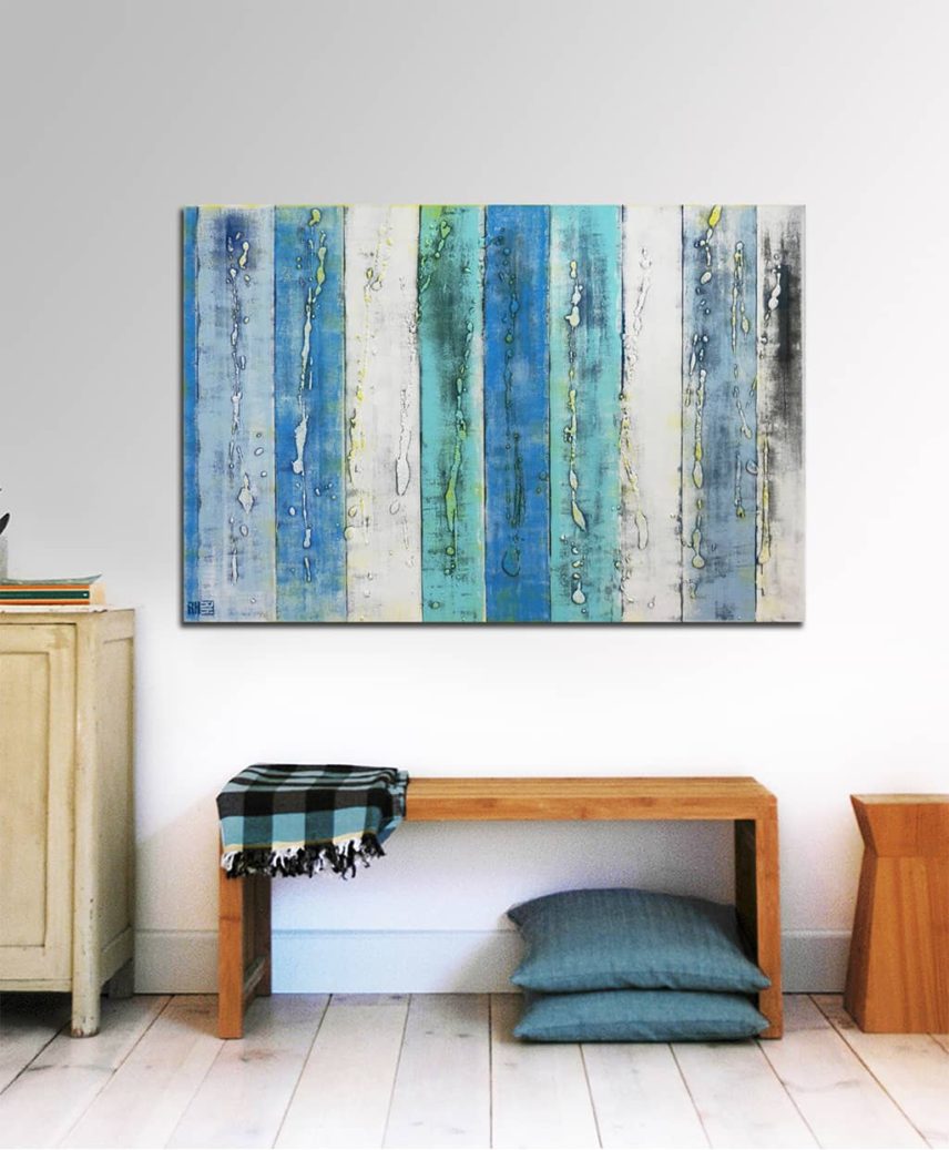 Vertical Panels Light Blue - Ronald Hunter
